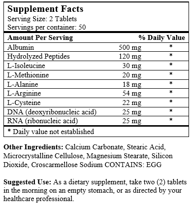 Super Albumin (100 Tablets) – Nu-Health Products